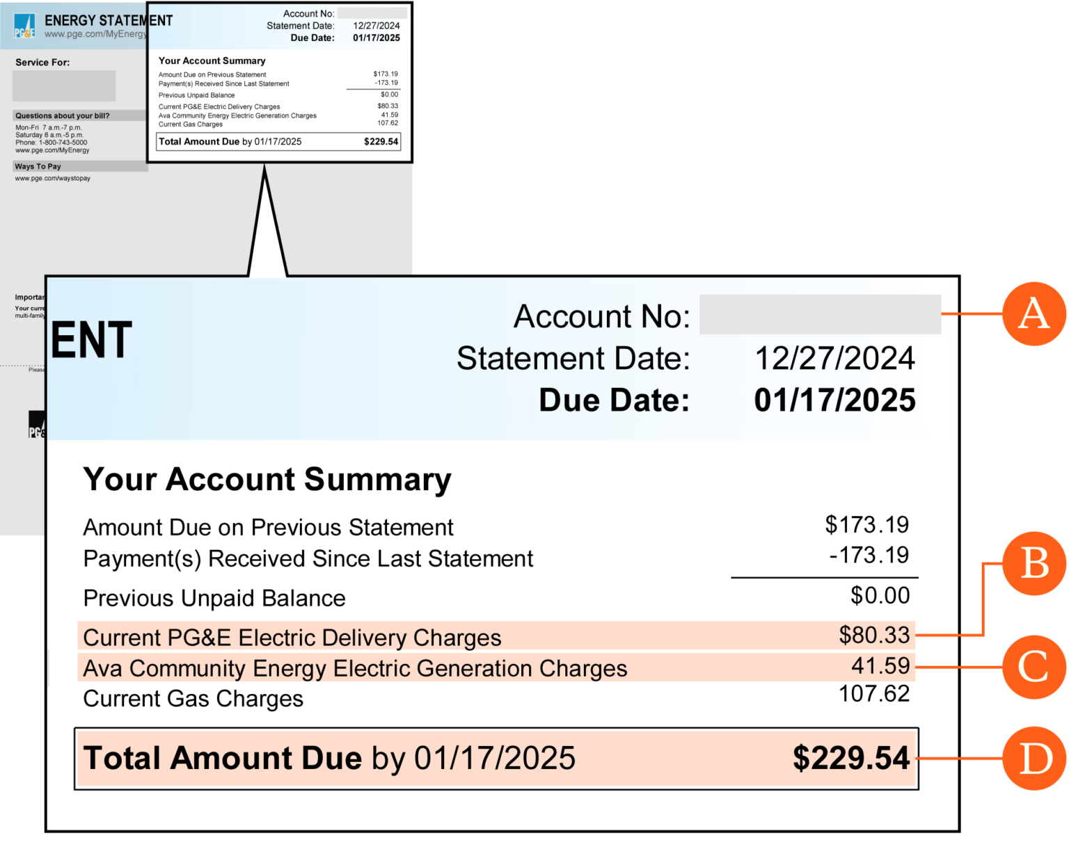 Understand Your PG&E Bill | Ava Community Energy